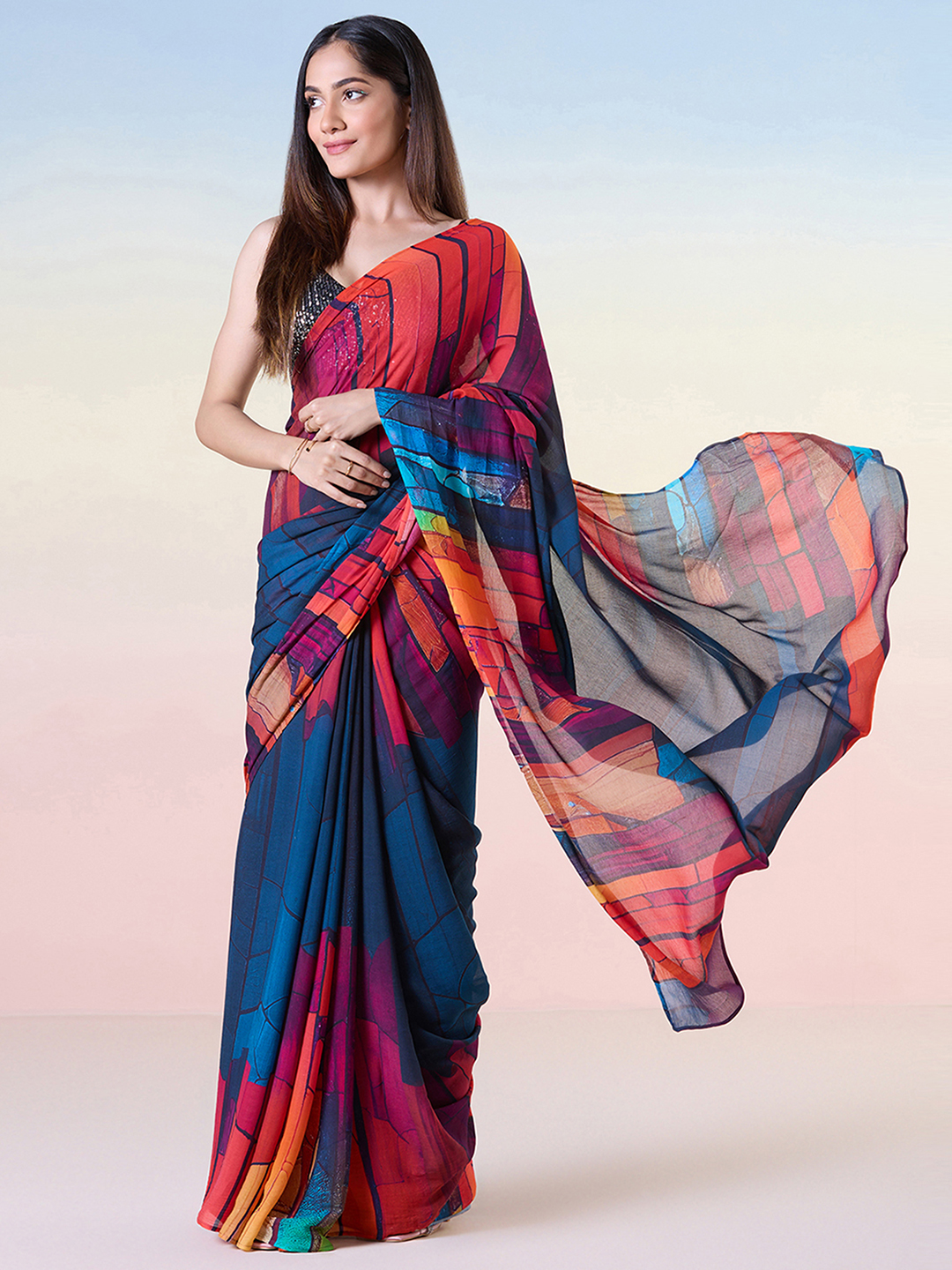 Glass Montage Saree