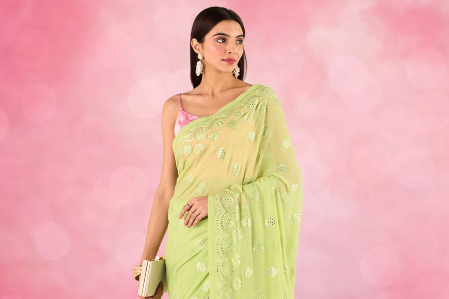 stunning party wear georgette sarees from navyasa by liva